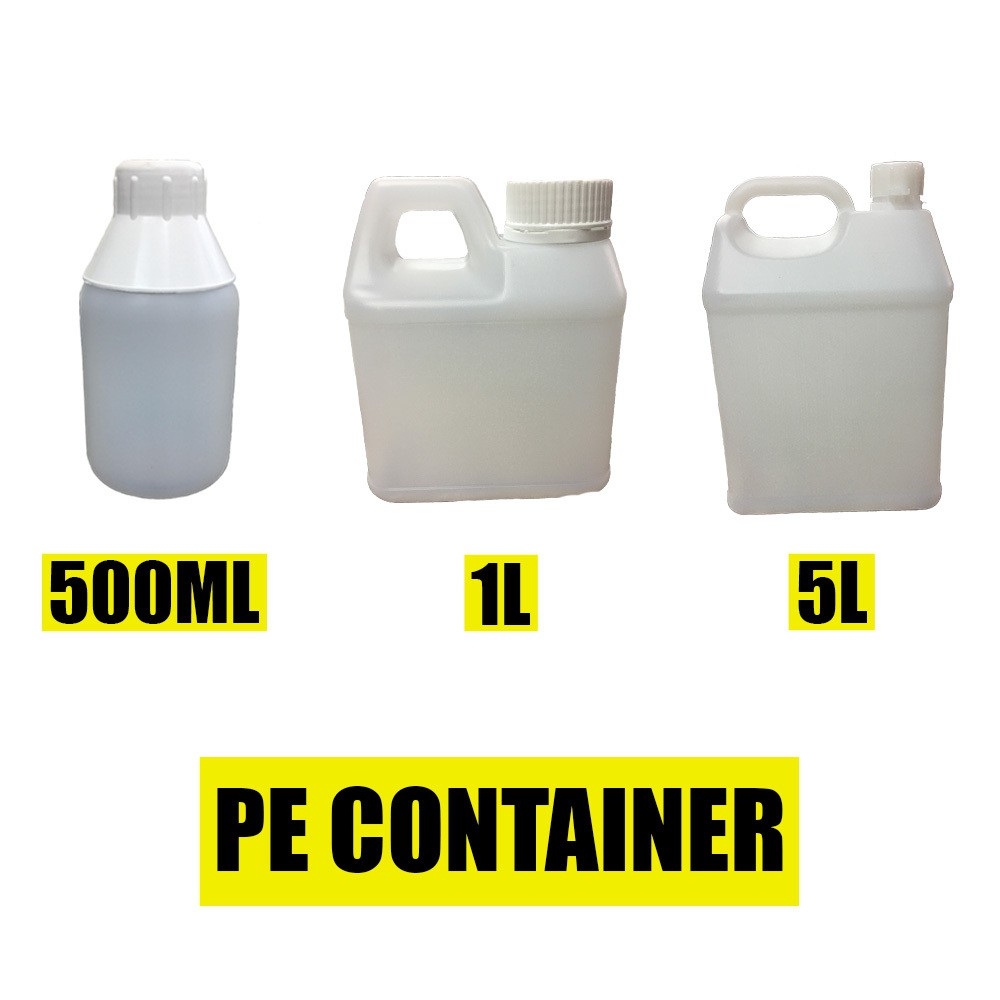 Empty PE (Polyethylene) Container Bottle - 500ML/1L/5L | Shopee Singapore