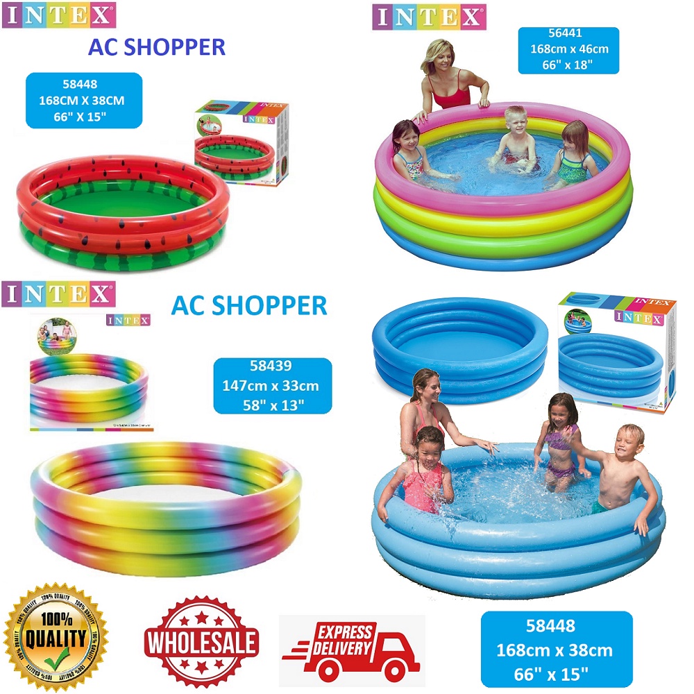 RING POOL Inflatable Round Swimming Pool Children Bathtub Kids Pool ...