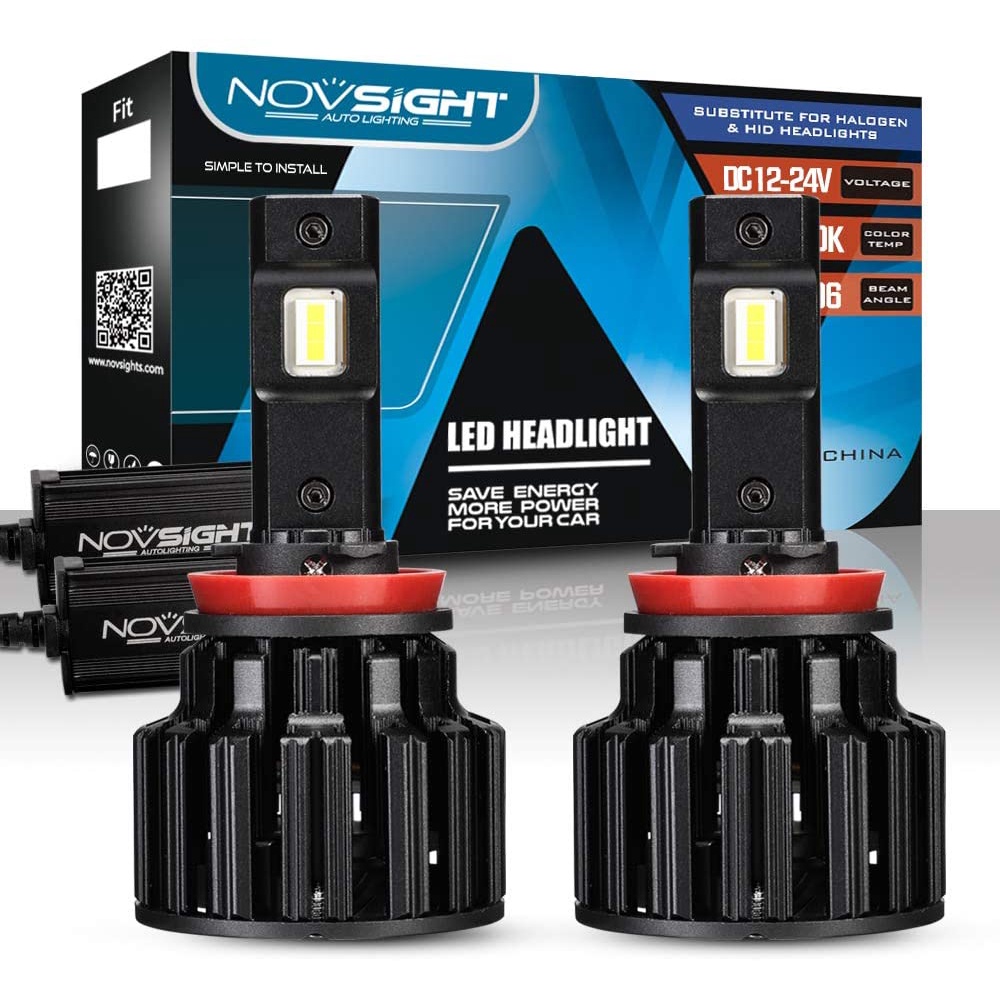 NOVSIGHT H7 LED Headlight Lighting 100W (50W/Bulb) 20000LM (10000LM ...