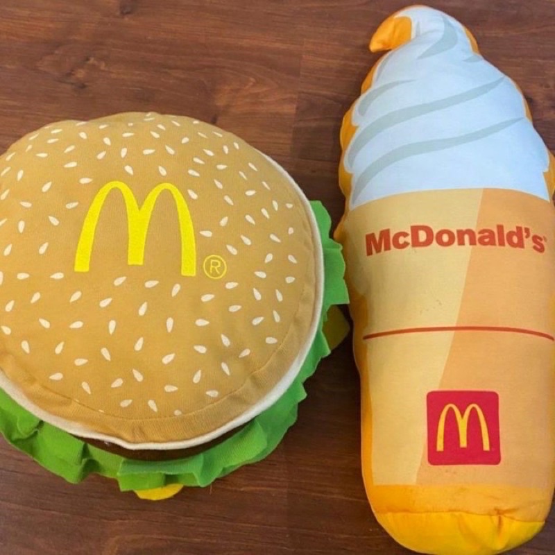 Mcd Mcdonald's BIG MAC BURGER Pillow | Original ICE CREAM CONE | Shopee ...
