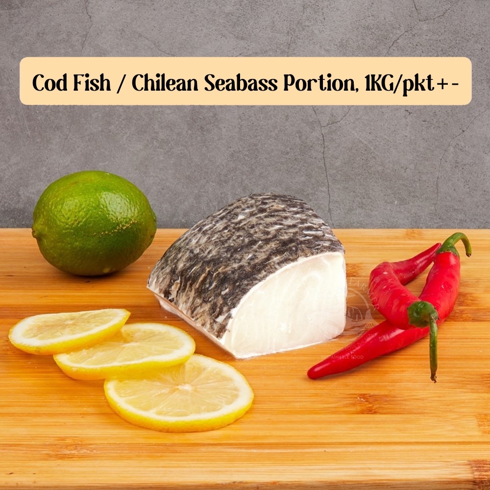 Cod Fish / Chilean Seabass / Patagonia Toothfish Portion 鳕鱼 250/300G ...
