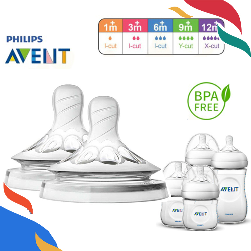 🚀AVENT Natural Teats Baby Pacifier Natural Pacifier Soft Nipples Anti ...