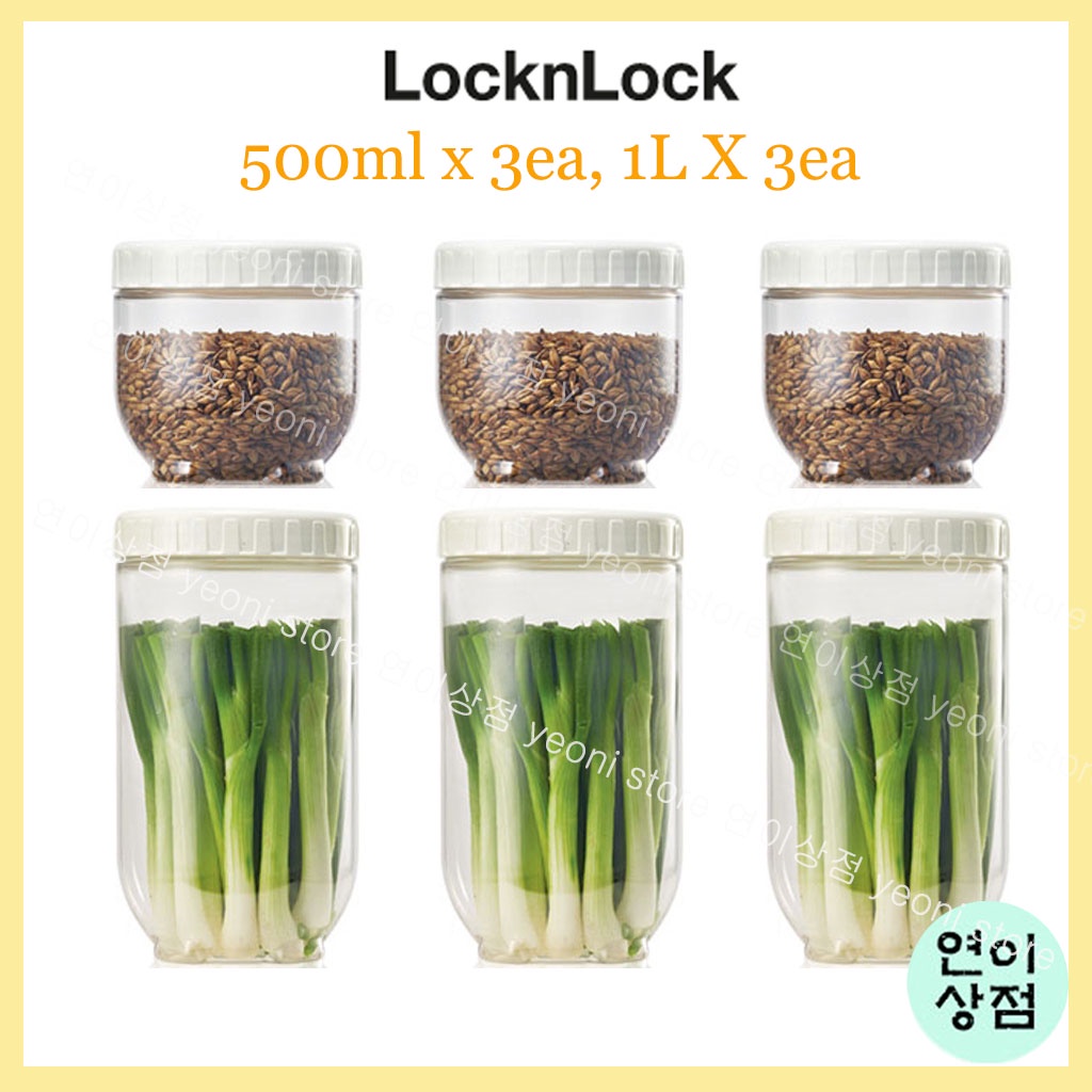Lock n Lock Lock and Lock Interlock 6 pcs set stackable space saving ...