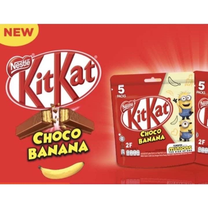 KIT KAT 2F CHOCO BANANA 85g (5packs*17g) | Shopee Singapore
