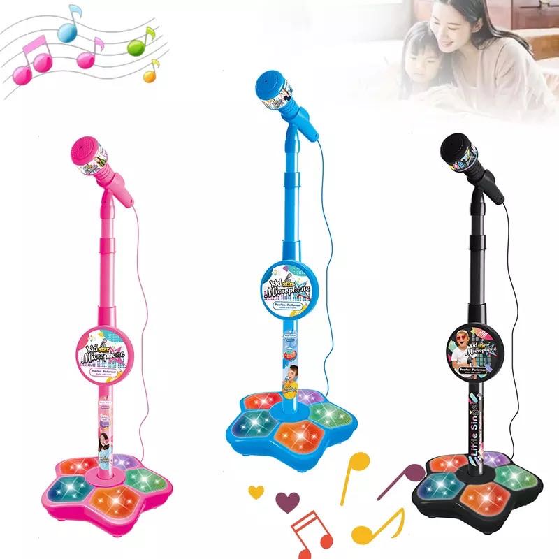 [SG Seller] Kids Star Microphone with Stand and Light Karaoke Singing ...