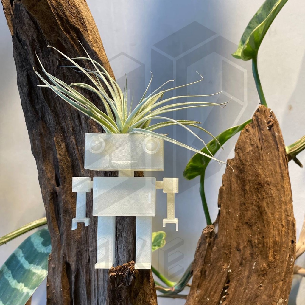 Robot Air Plant Holder | Planter Pots | Indoor Planter | 3D Printed ...