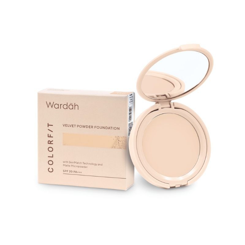 Wardah Colorfit Velvet Powder Foundation SPF 20 PA+++ 11g | Twc Compact ...