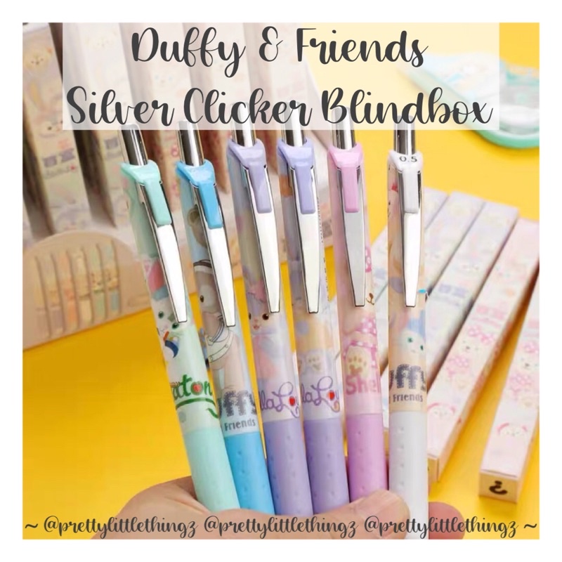 * SG READY STOCK * Duffy & Friends Silver Clicker Blindbox Pen (Stella ...