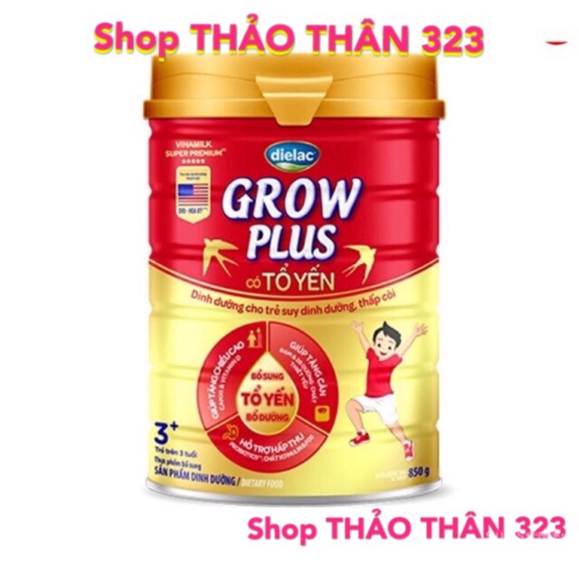 Grow PLUS Milk Powder VINAMILK Nest - New Sample Can 850gram | Shopee ...