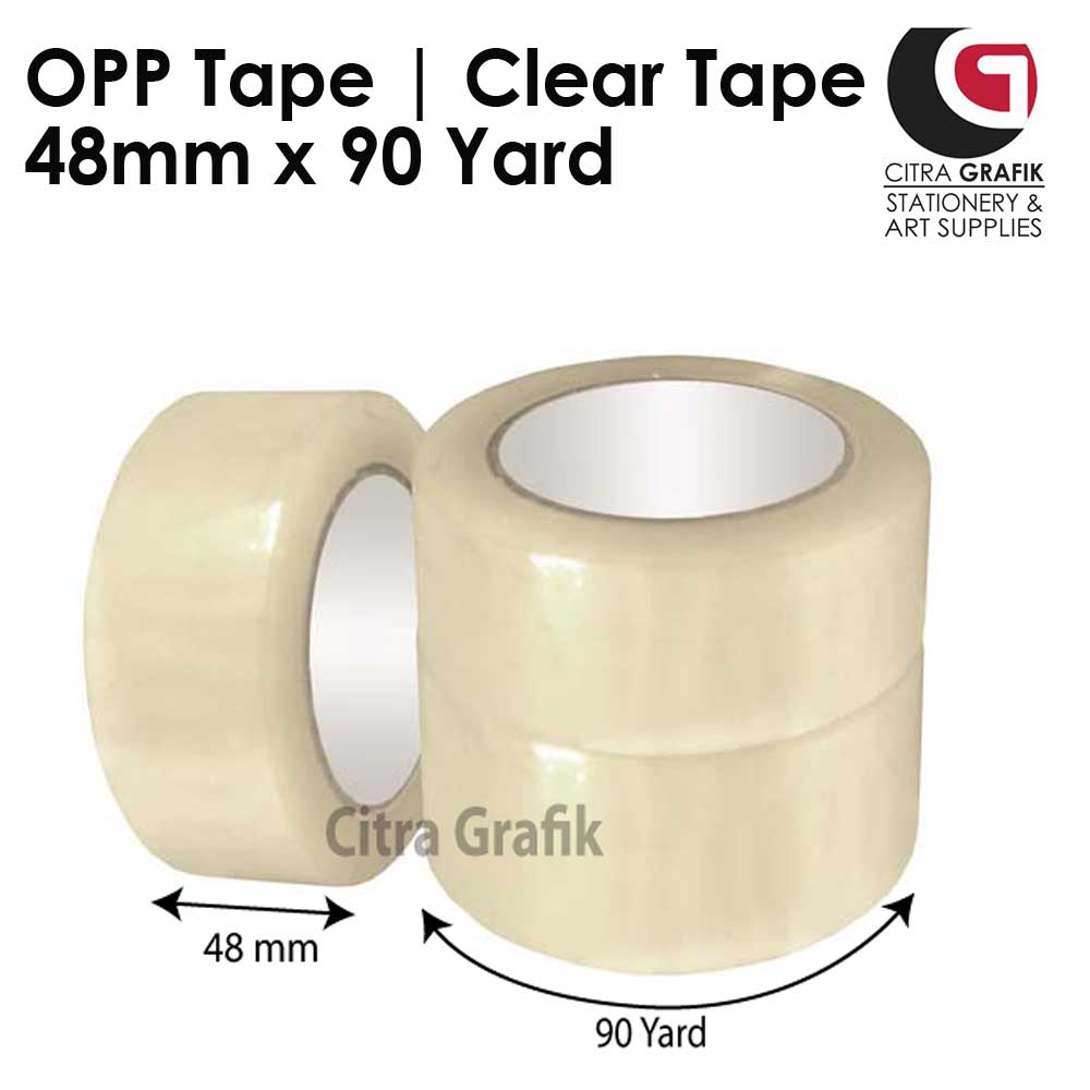 OPP tape | Clear Tape | Brown Tape | 48mm x 90 Yard | Shopee Singapore