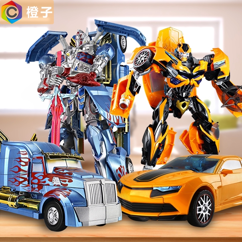 [Little Orange] Transforming Robot Optimus Prime Ke Bowen Bumblebee ...