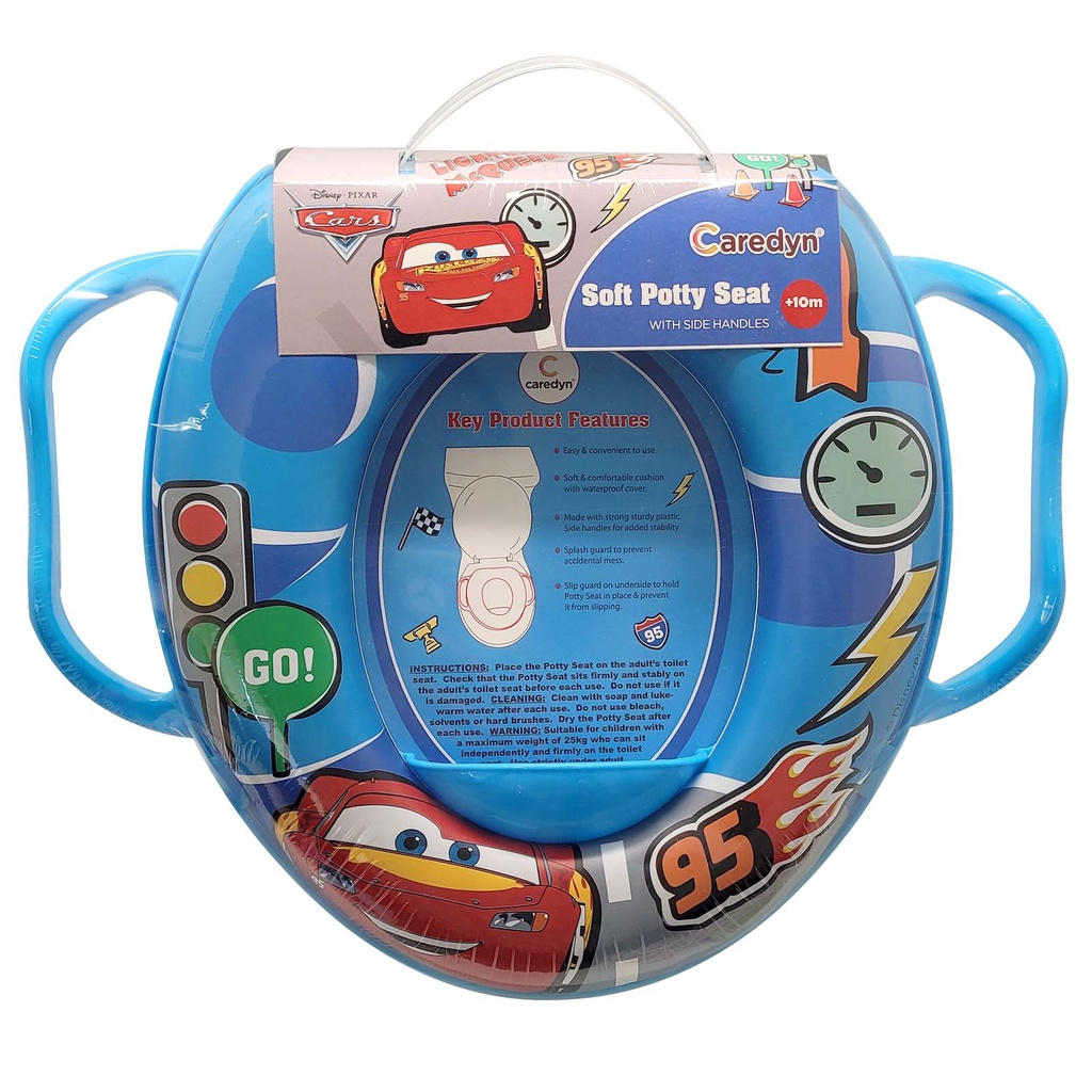 CAREDYN Disney Soft Potty Seat With Handles - Cars (Race) | Shopee ...