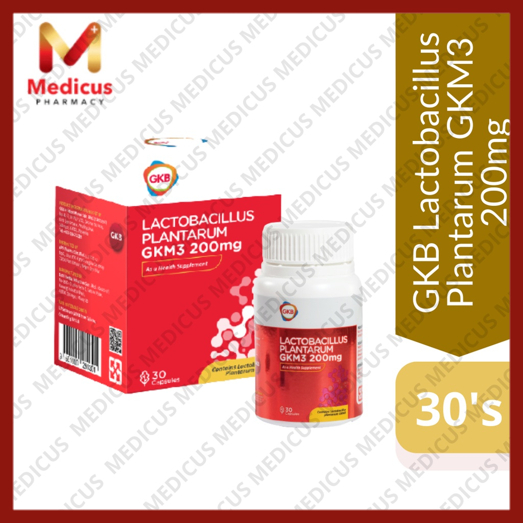 GKB Lactobacillus Plantarum GKM3 200mg 祛脂益生菌 30's FOC (Exp: 02/2026 ...