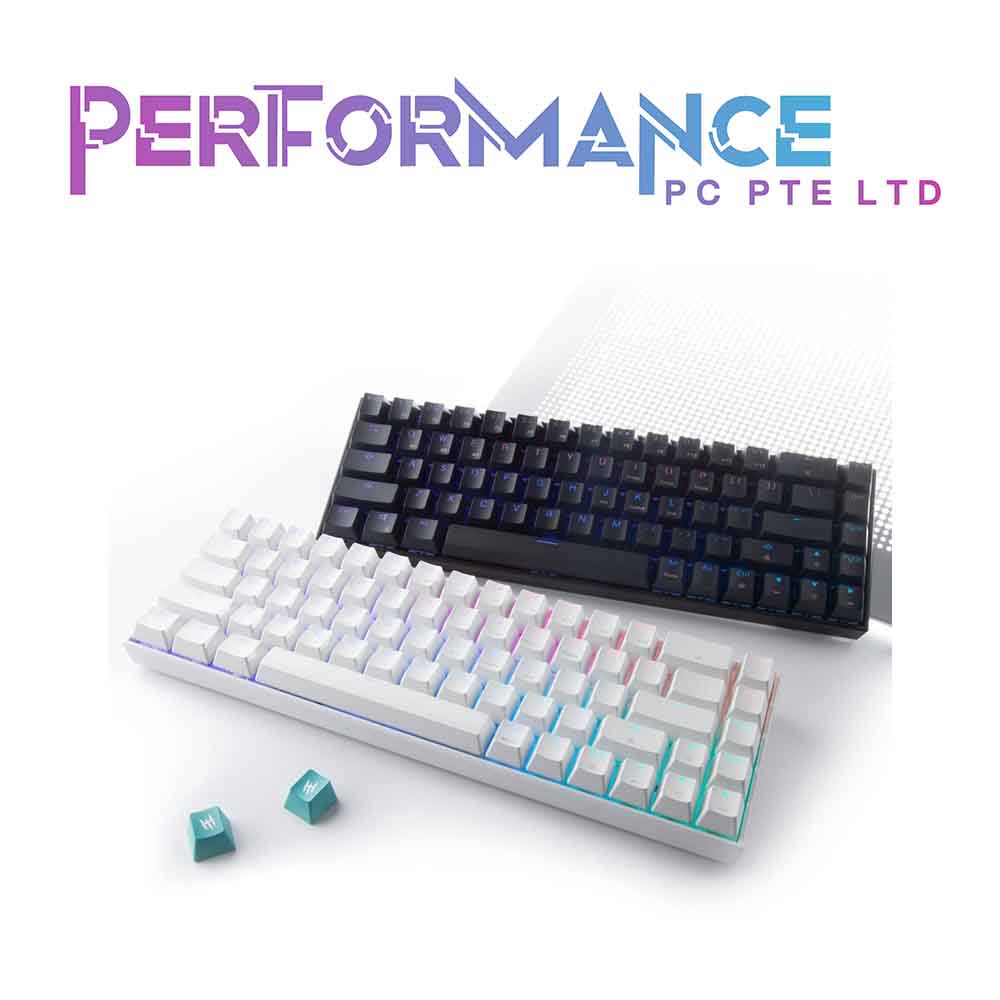 Tecware B68 Black/White Wireless Mechanical Keyboard Gateron Yellow ...