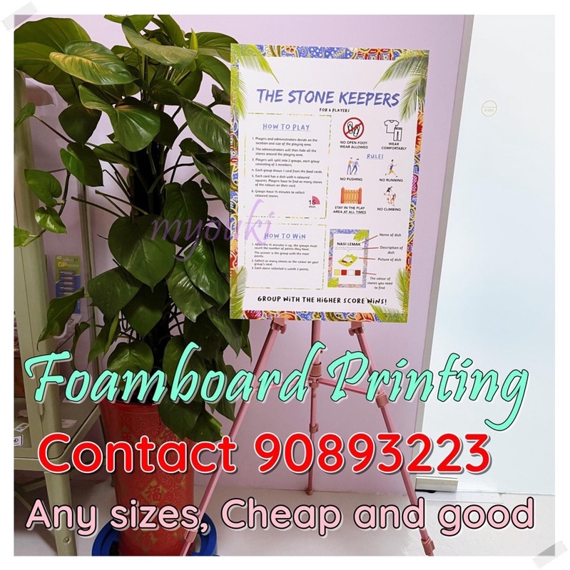 (SG SELLER 🇸🇬) Foamboard KT board Printing Waterproof/ Water Resistance ...