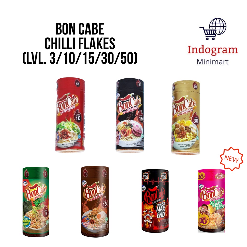 Bon Cabe Kobe Sprinkle Chilli Powder Flakes - Sambal Tabur (Level 3/10 ...