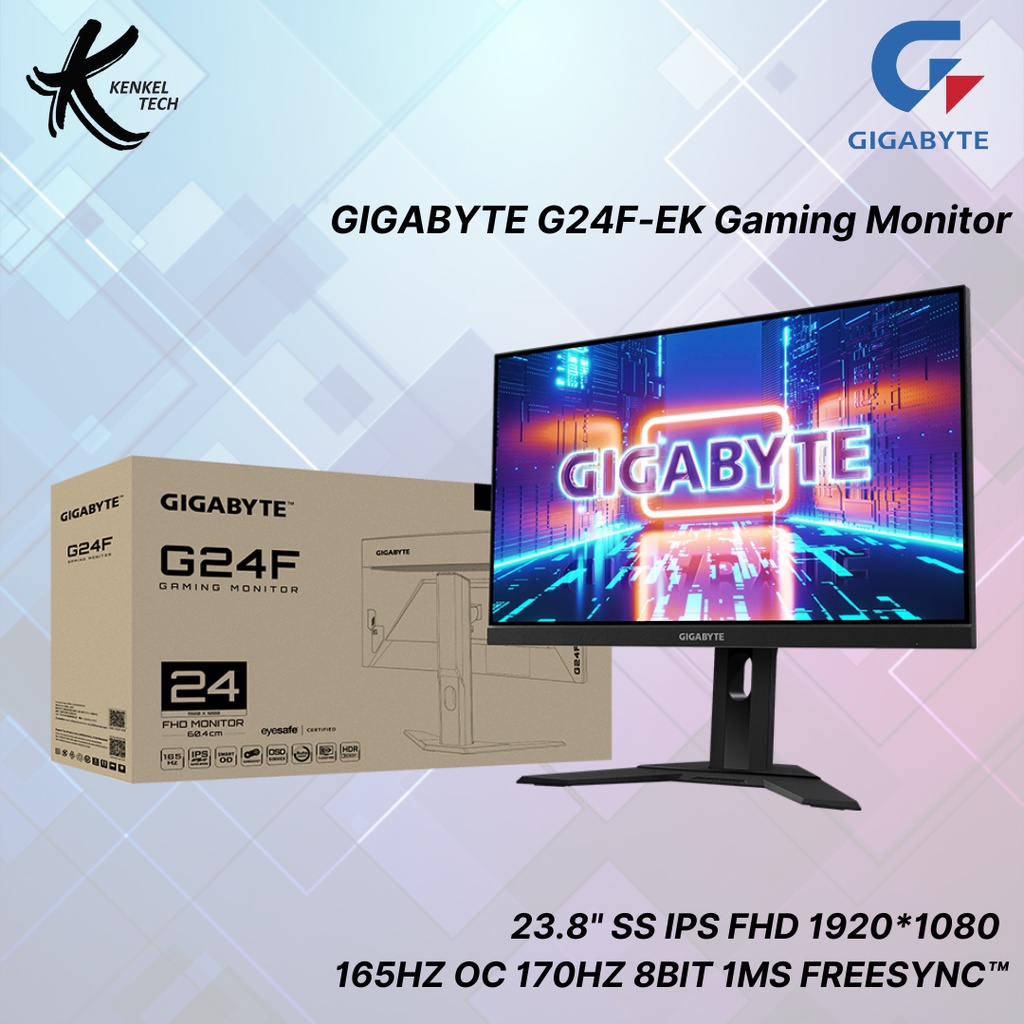 GIGABYTE G24F 165 Hz FHD (1080P) IPS Gaming Monitor - 24 Inch | Shopee ...