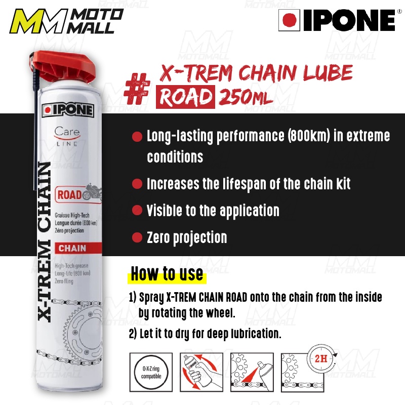 🇯🇵 IPONE motorcycle chain lube / chain cleaner off-raod road greaser ...
