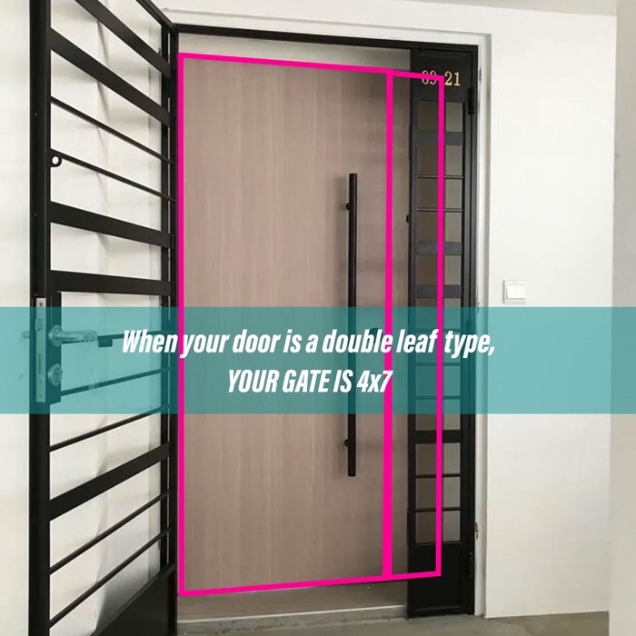 HDB MILD STEEL GATE / GLASS GATE / HDB METAL GATE FOR HDB BY MASTER ...