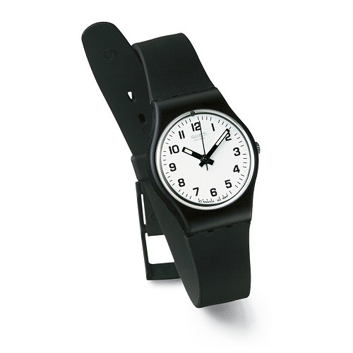 Swatch Something New Black Quartz 25mm Plastic Strap Watch | Shopee ...