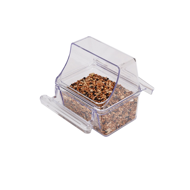2 Pieces Bird Cage Food Box Anti-Splash | Bird Food Cup Water Feeder ...