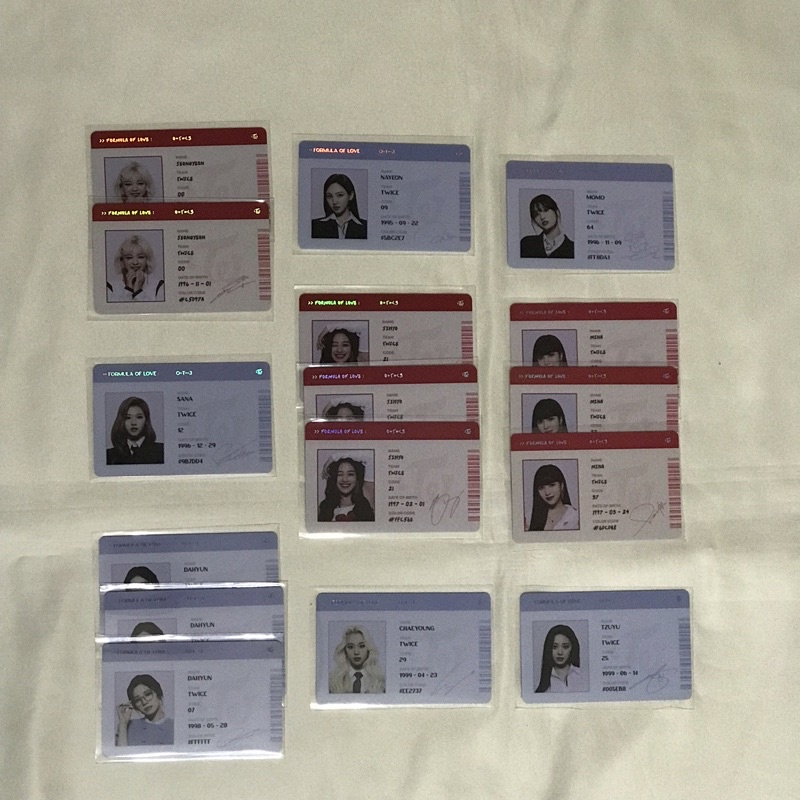 TWICE - FORMULA OF LOVE ID CARD | Shopee Singapore
