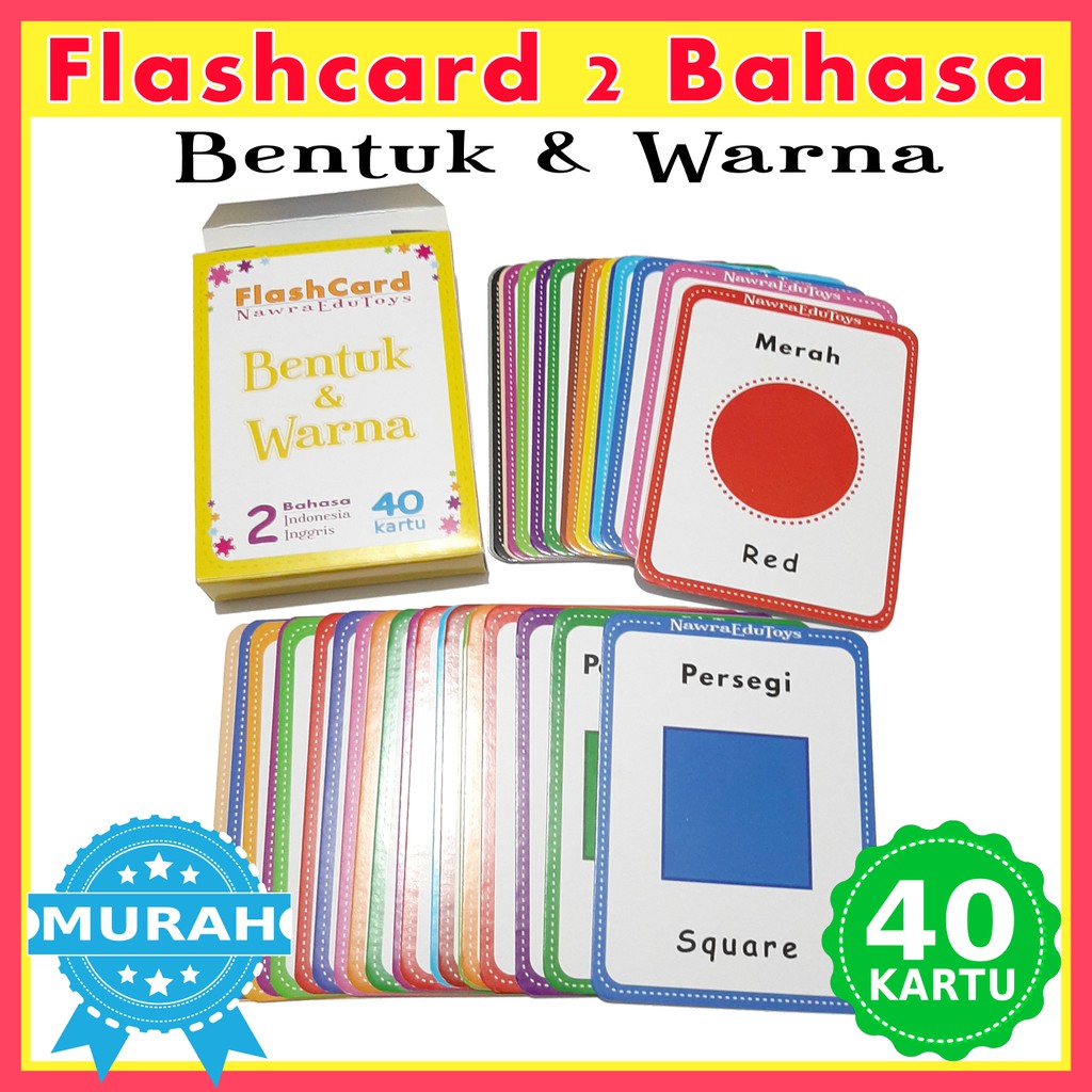 Shape & color FlashCard, color and shape FlashCard | Shopee Singapore