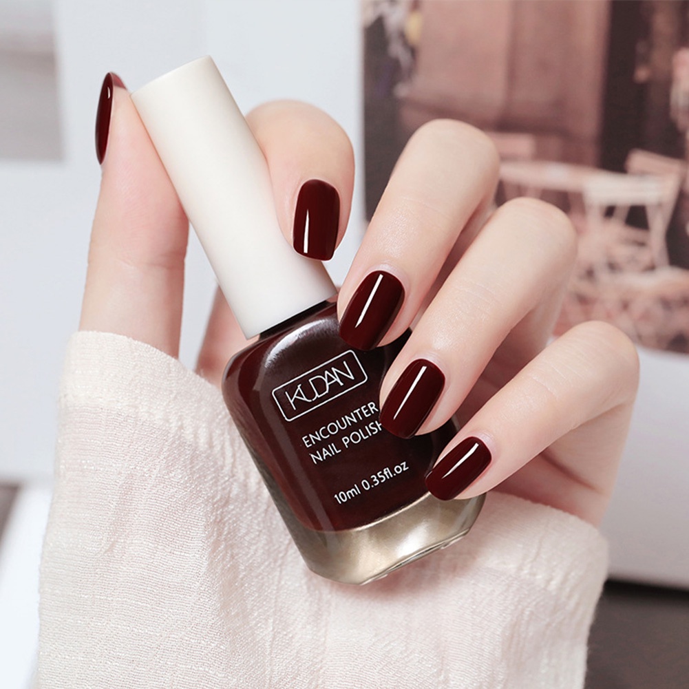 Kudan Water-based Nail Polish No-bake Long-lasting Quick Dry Tearable ...