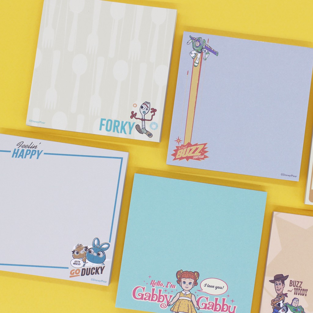 Disney Toy Story Illustration Memo pad 1 pcs 100 sheets / School Office ...