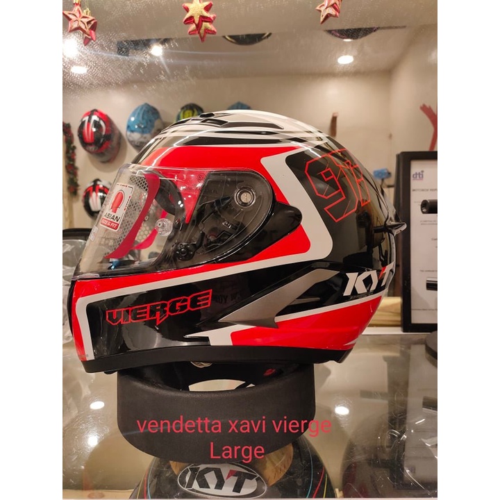KYT Full Face Helmet Vendetta Xavi Vierge Large | Shopee Singapore