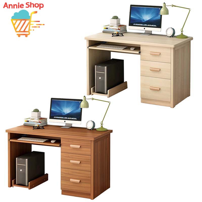 ANNIE Multifuction Computer Desk 3 Drawers Home Office Table ...