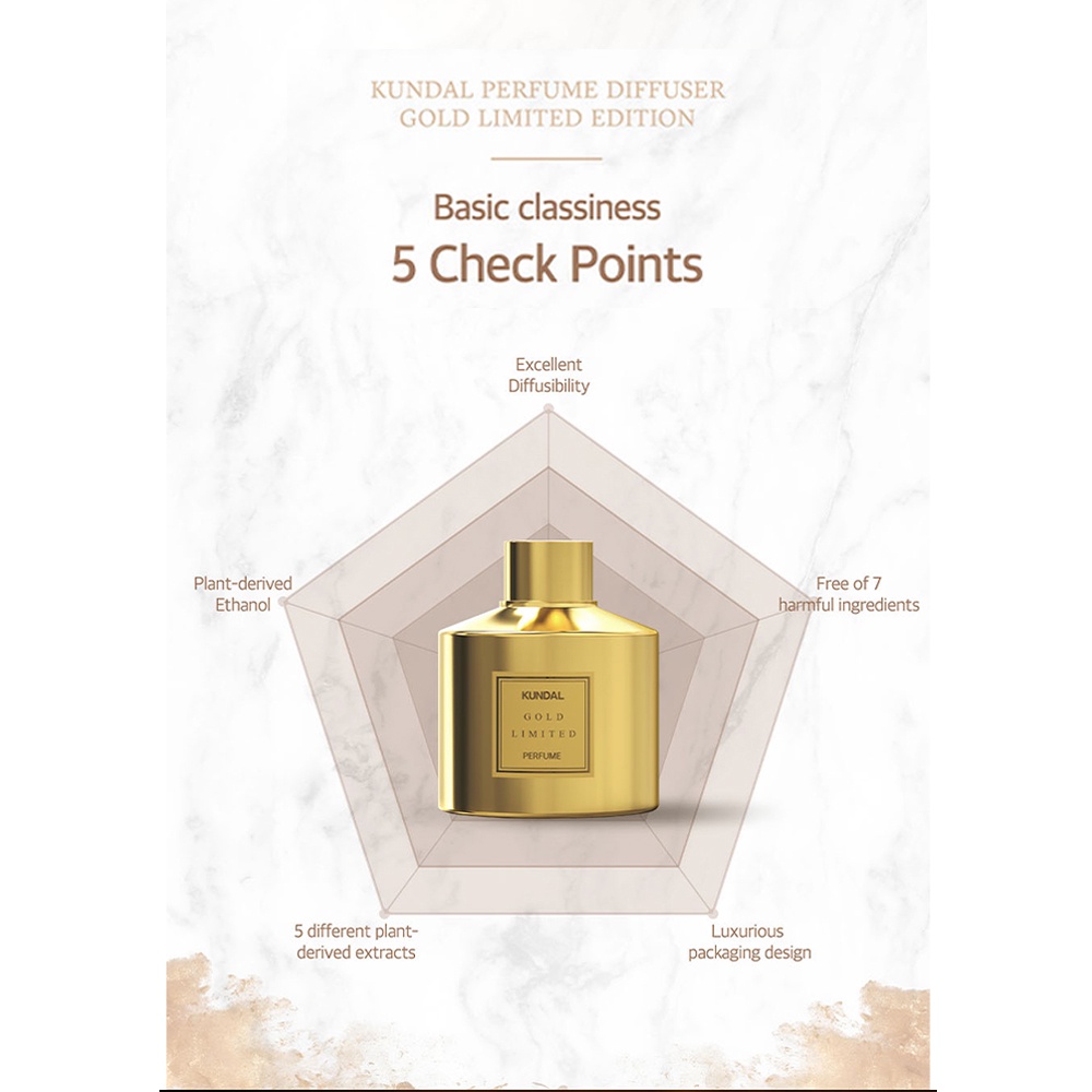 [KUNDAL] Perfume Diffuser Rose Gold Limited Edition 200ml Set 2ea ...