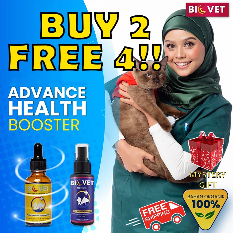 - BIOVET ADVANCE HEALTH BOOSTER 30ml VITAMIN KUCING KUTU FUNGUS KUCING ...