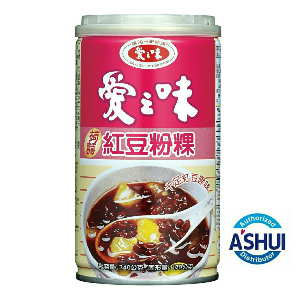 Taiwan AGV Red Bean Soup with Jelly Cake / 愛之味 - 紅豆粉粿 (340 ml x 24 cans ...
