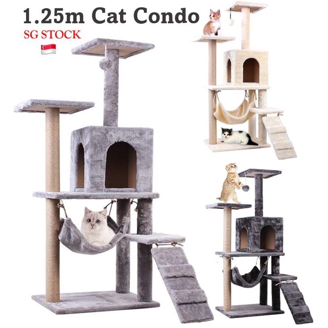 [SG SELLER] Cat Condo Multi-Level Cat Trees Cat Climbing Frame Cat ...