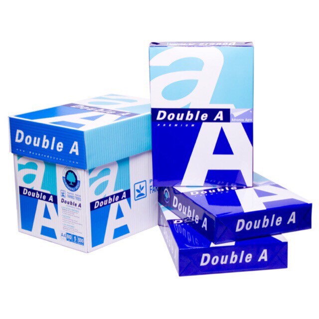 Set of 500 sheets of A4 Double A 70gsm Paper | Shopee Singapore