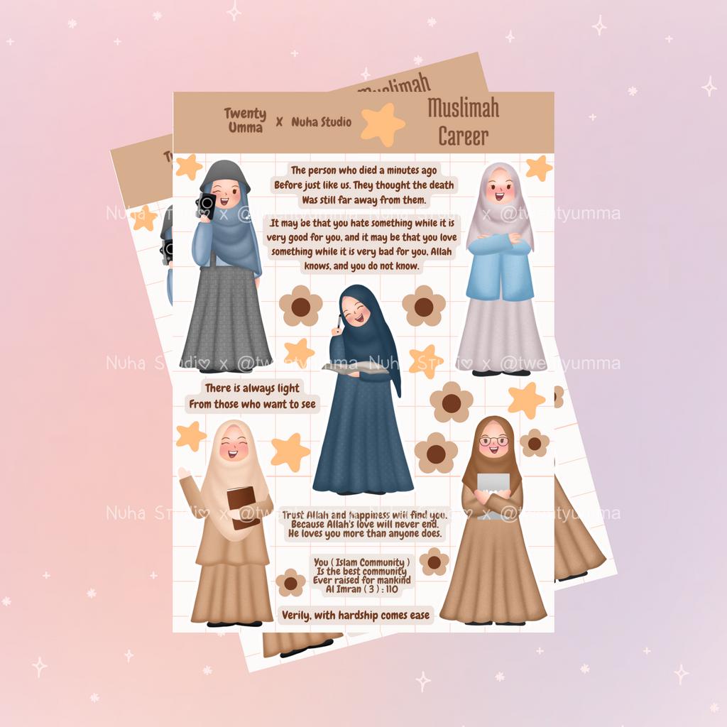 Sticker by TwentyUmma | Muslimah Career Women Career Write Entrepreneur ...