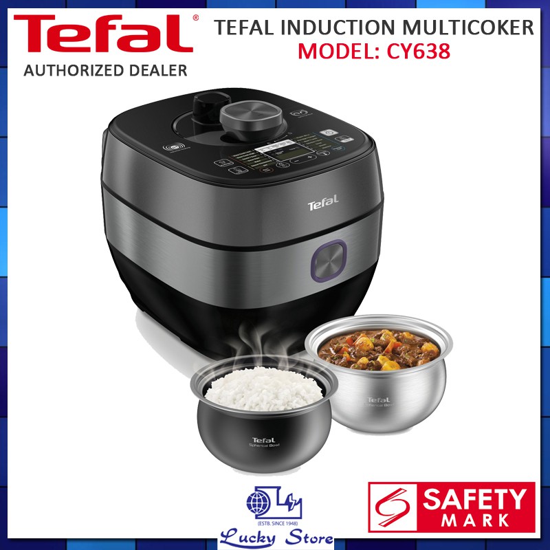 TEFAL CY638 HOME CHEF SMART PRO INDUCTION MULTICOOKER 5L CAPACITY COMES WITH 2 POTS 2 YEARS WARRANTY