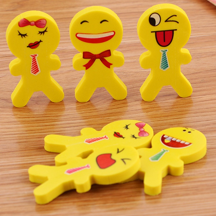 Smiley Rubber Eraser Cute Erasers for Kids School Office Correction ...