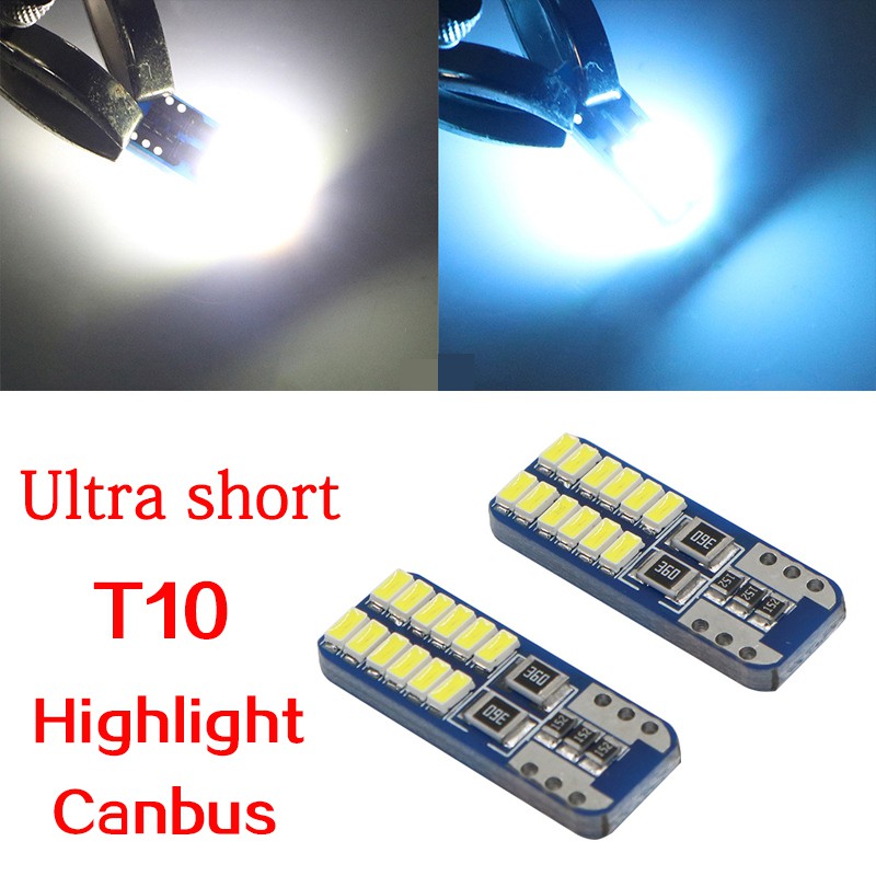 T10 Led Bulb 194 W5W 24SMD Chipsets LED Bulbs for Car Courtesy Dome Map ...