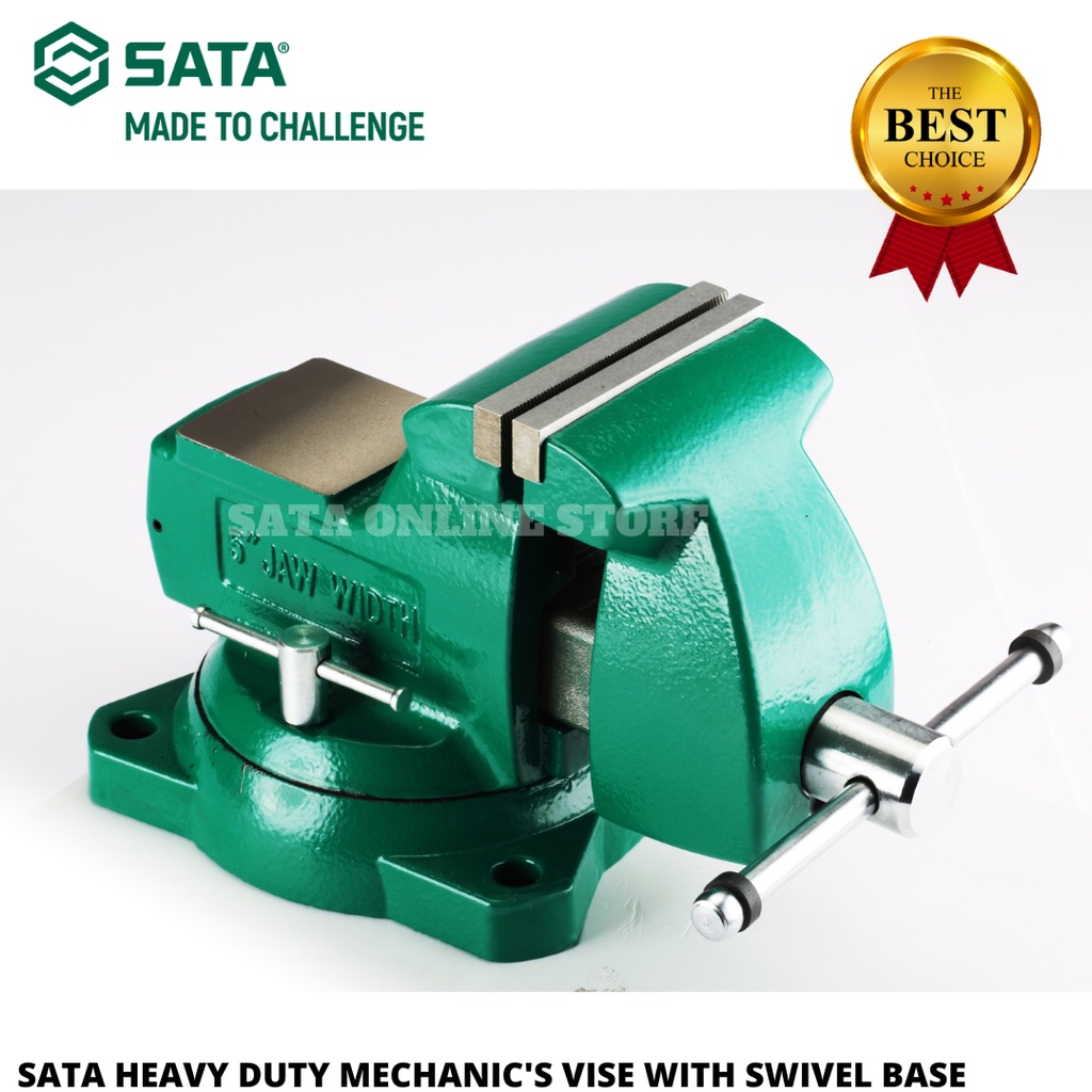 SATA HEAVY DUTY MECHANIC'S VISE WITH SWIVEL BASE / SWIVEL BASE BENCH ...