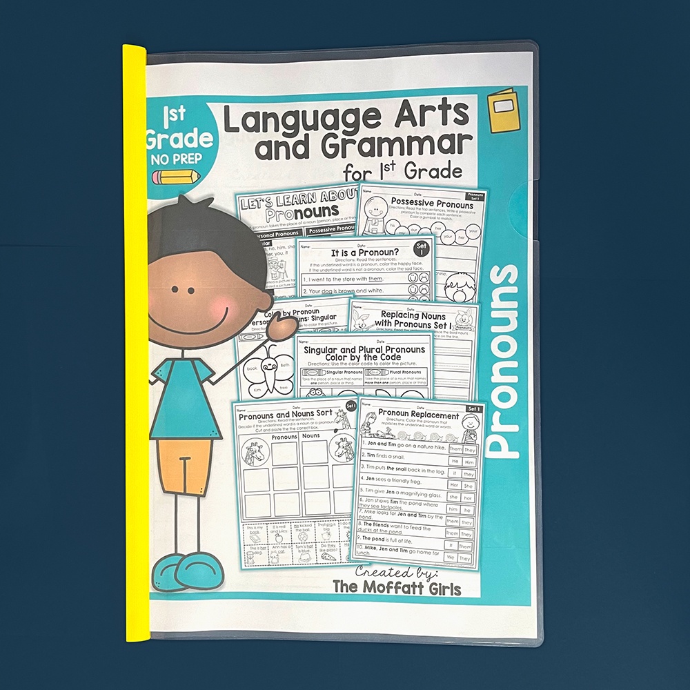 1st Grade English Language Arts and Grammar Reading Writing Practice ...