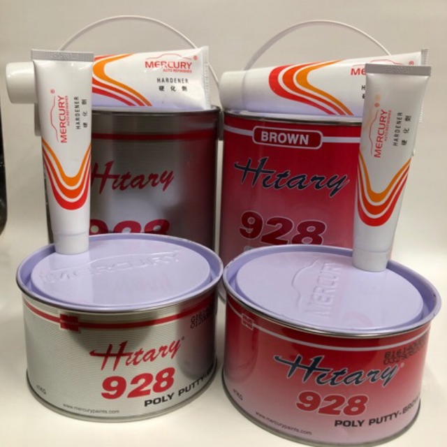 Nissan / Hitary 928 Poly Putty (Brown /Grey) (Simen Kereta) | Shopee ...