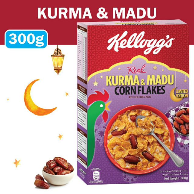 Kellogg's Corn Flakes Kurma & Madu 300g | Shopee Singapore