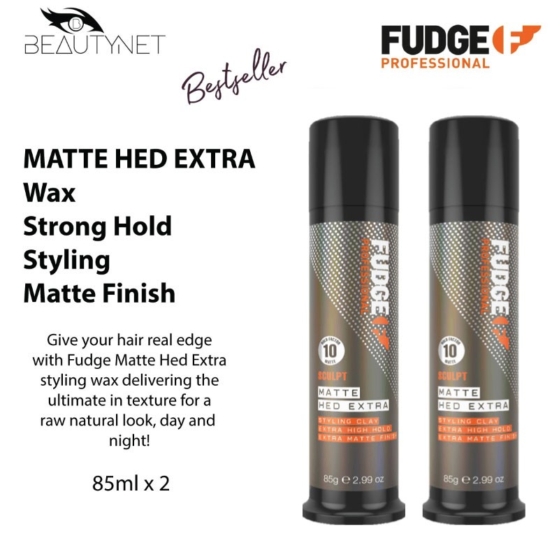 [Bundle of 2]Fudge Professional Matte Hed Extra, 85ml x 2-Strong Hold ...