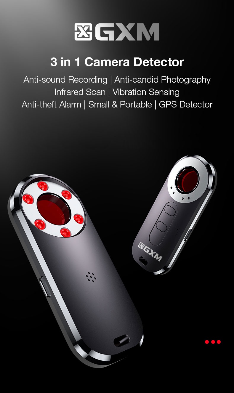 GXM AK400 3 in 1 Camera Detector Detect Hidden Spy Camera Infrared Scan ...