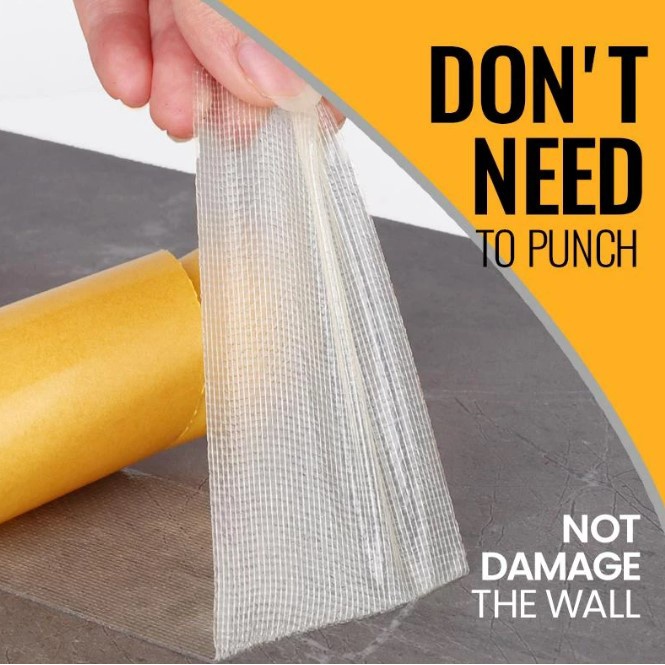 Double Sided Translucent Mesh Tape - 10 Metre Cloth Fabric Traceless ...