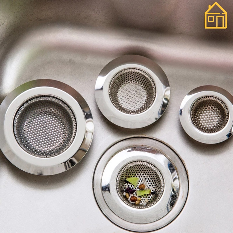 Stainless Steel Kitchen Sink Strainer / Drain Hole Filter Trap Waste ...