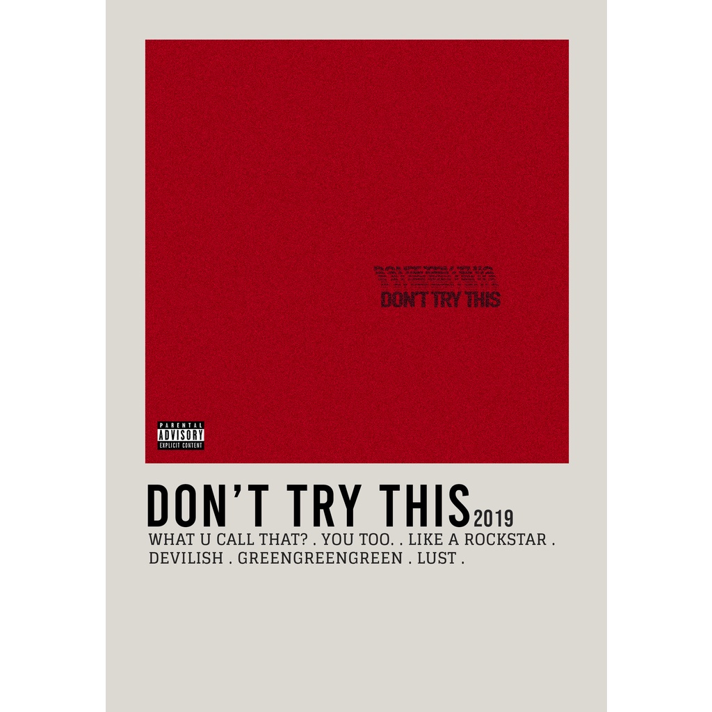 Poster Cover Album DON’T TRY THIS by Chase Atlantic famous band for ...