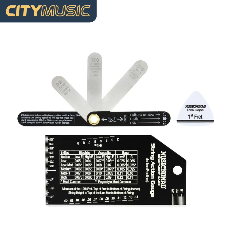 Music Nomad MN614 Truss Rod Gauge & String Action Gauge Bundle | Shopee ...